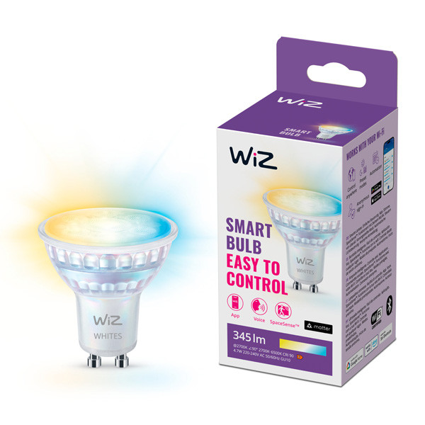 WiZ GU10 Smart led | PAR16 | Helder | 2700-6500K | WiFi | 4.7W WiZ Connected 123led.nl